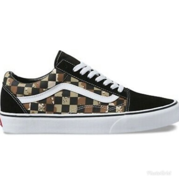 Vans | Shoes | Vans Old Skool Camo Desert Checkerboard | Poshmark
